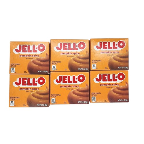 Jell-O Pumpkin Spice Instant Pudding & Pie Filling Dessert Mix 3.4oz ...