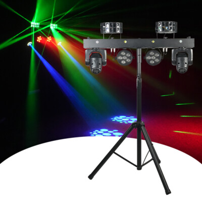 5 in 1 DJ Lights LED Moving Head Par Effect Stage Laser Lighting System ...