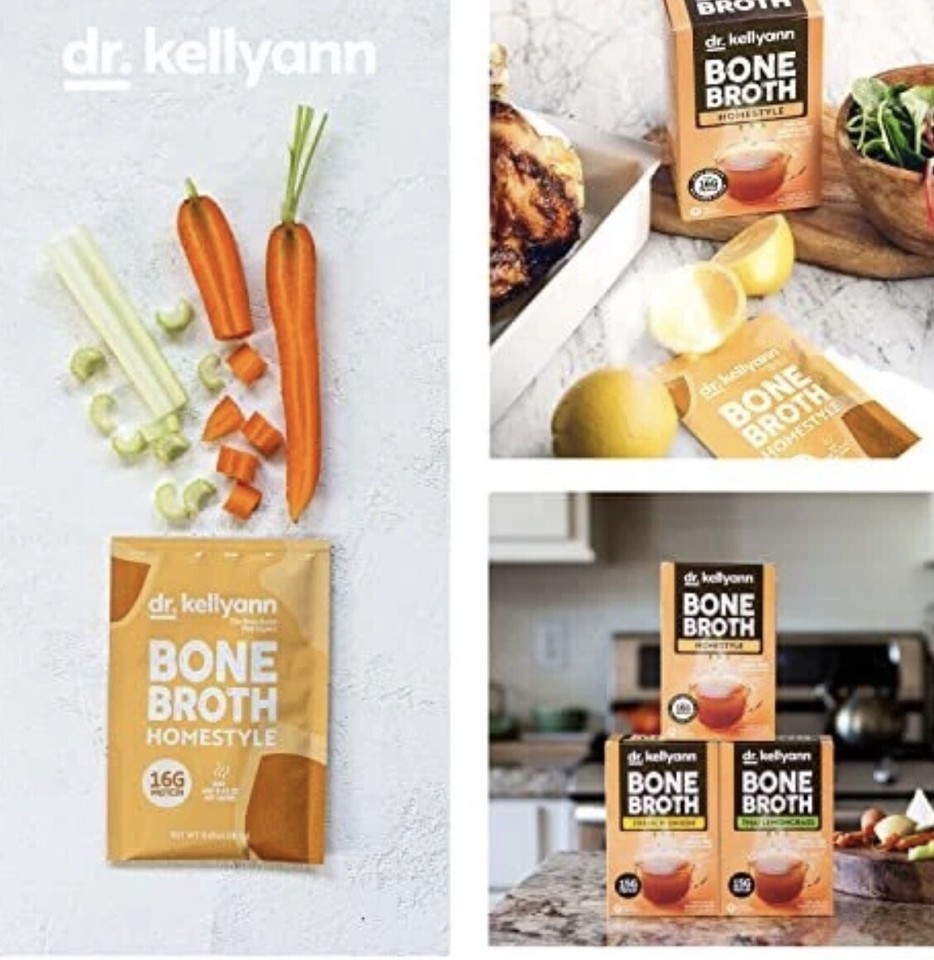 Bone Broth Collagen Packets (7 Servings, 1 Box), 16G Protein Keto-Paleo ...