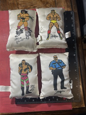 Ace Novelty WWF Mini Pillows Lot Of 4 Wrestling WWE rare vintage | eBay