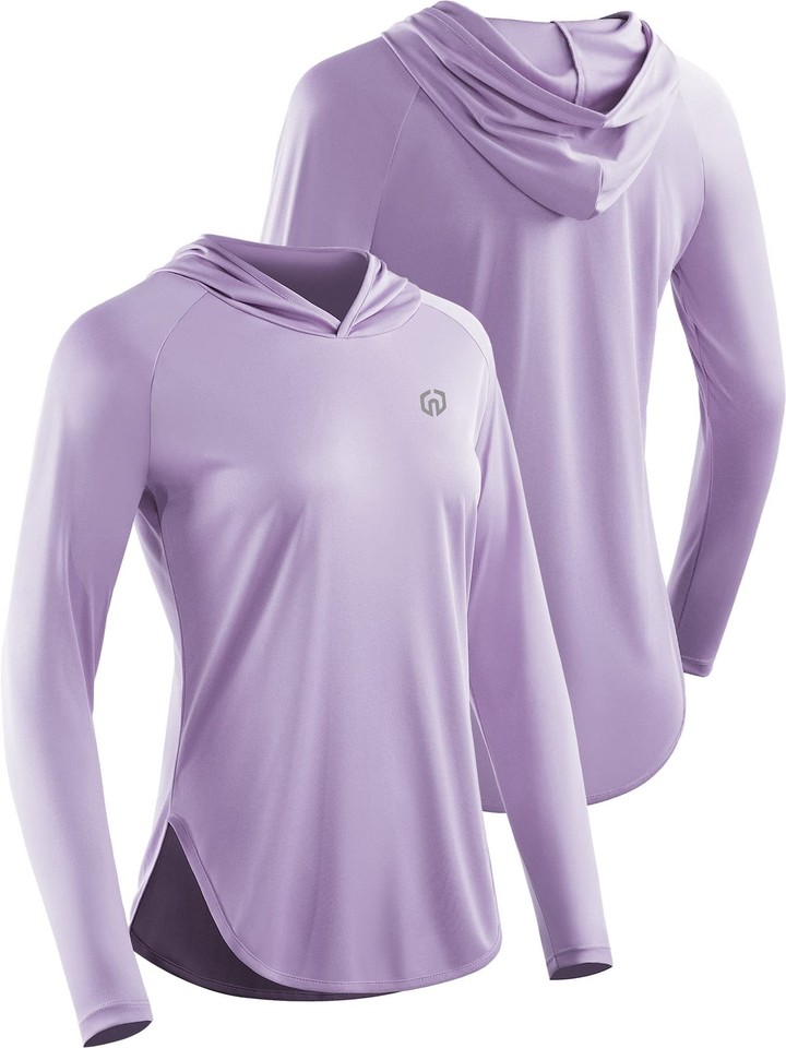 Women's Sun Protection Running Shirts Workout Athletic Long Sleeves ...