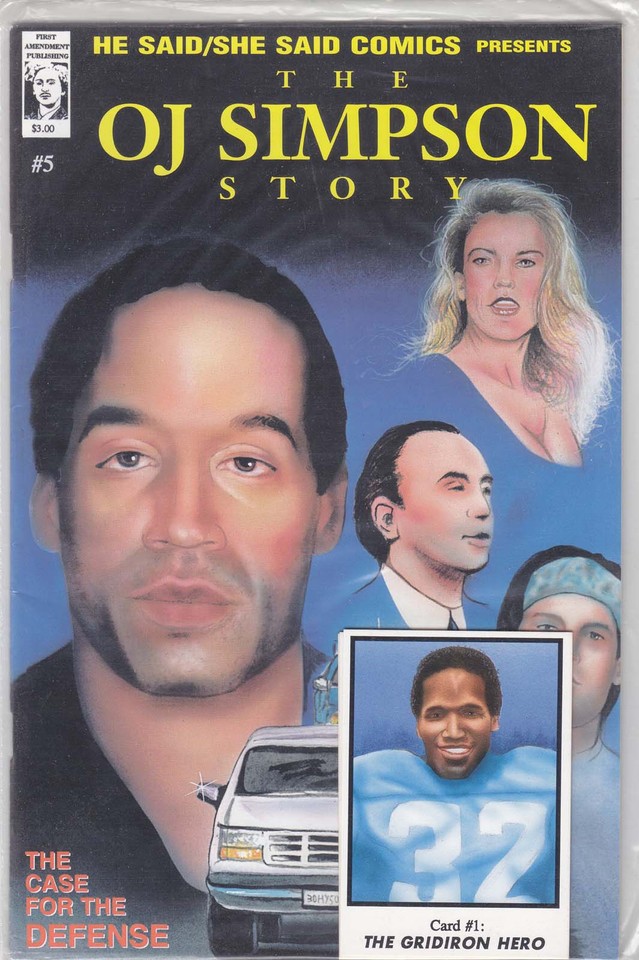 He Said/She Said Comics #5 (with card) FN; First Amendment | OJ Simpson ...