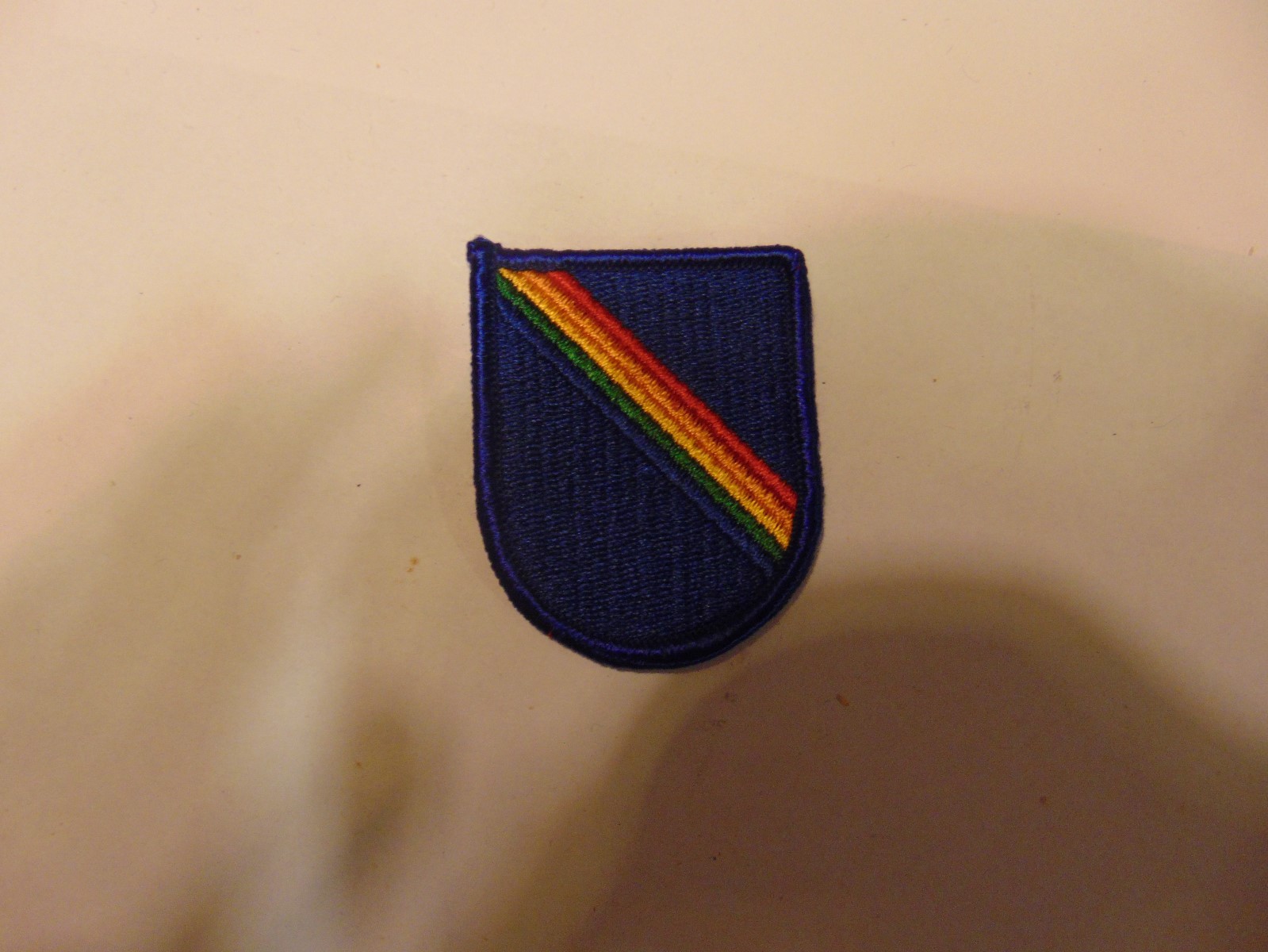 MILITARY PATCH FLASH FOR BERET 75TH RANGER REGIMENT BLUE WITH RAINBOW ...