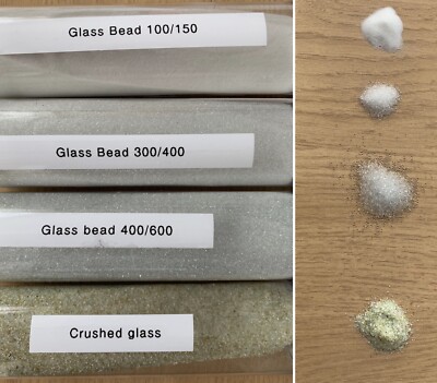 Glass Bead Media Grade 100/150 - 25kg - Blasting Grit Shot Sand ...