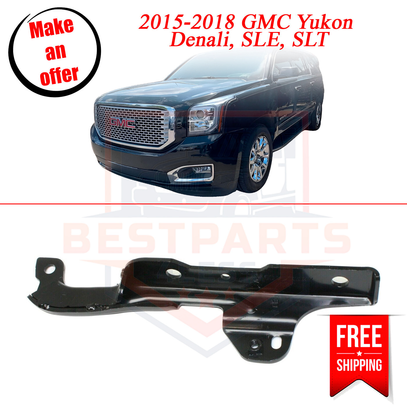 New Hood Hinge 22914277 right side for 2015-2018 GMC Yukon Denali, SLE ...