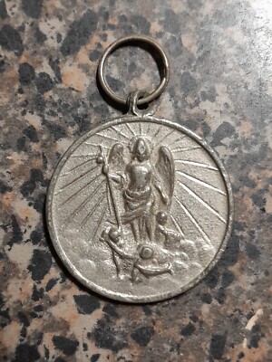 Vintage Guardian Angel Catholic Medal | eBay