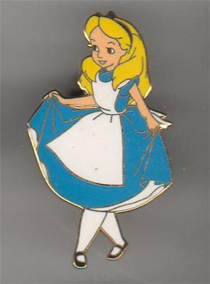 Alice in Wonderland white stockings Curtsey Authentic Disney Pin | eBay