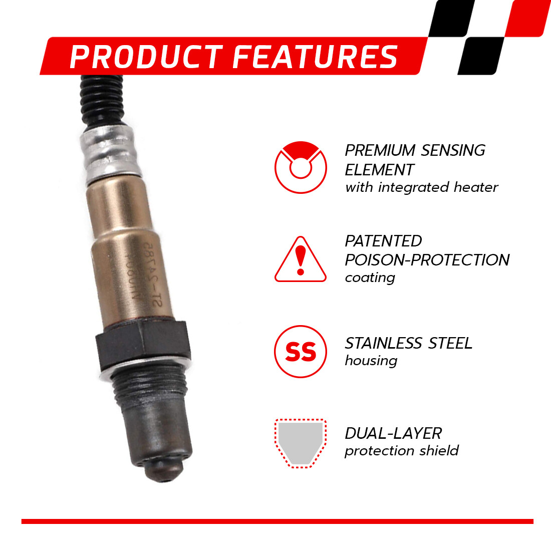 Downstream Oxygen O2 Sensor for Honda Accord Odyssey Pilot Acura MDX ...