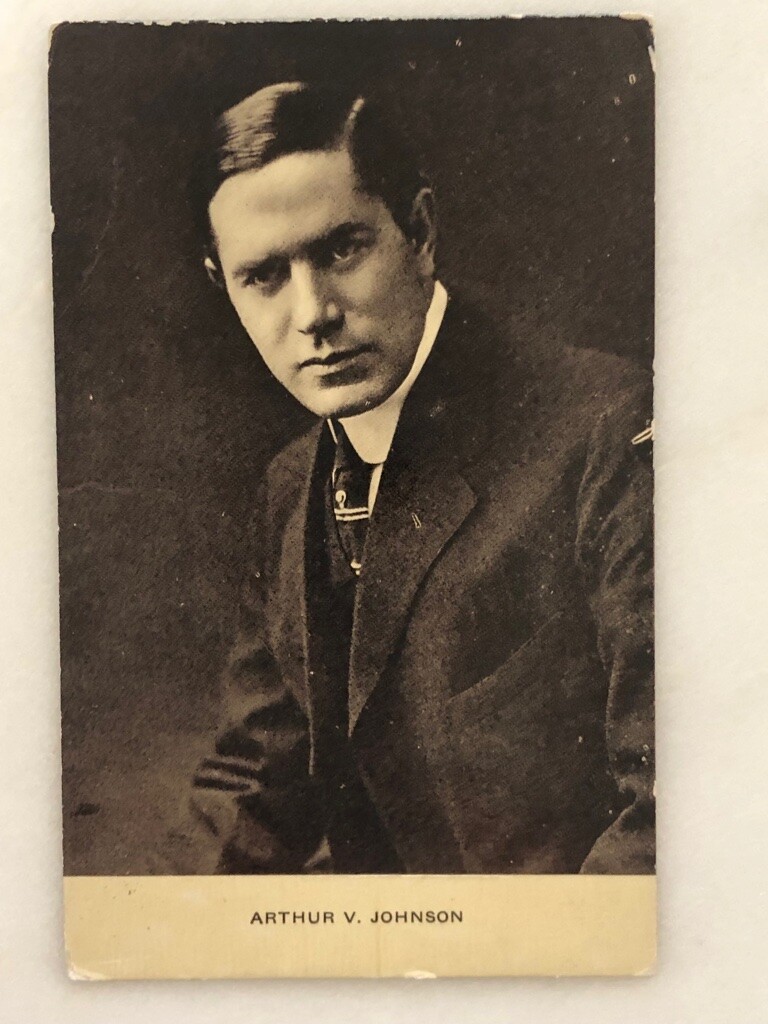 c 1910 ARTHUR V JOHNSON Silent Film Star Postcard ANTIQUE | eBay
