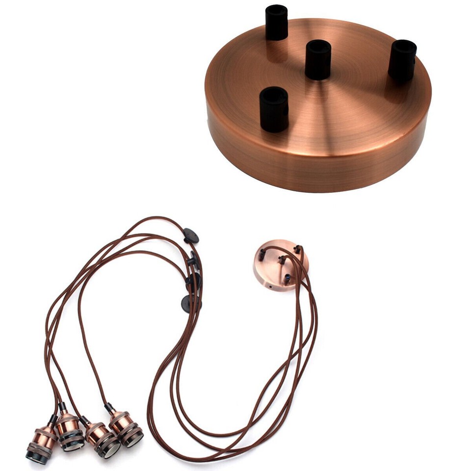 Single Multi Point Drop Outlet Ceiling Rose Perfect for Fabric Flexible ...