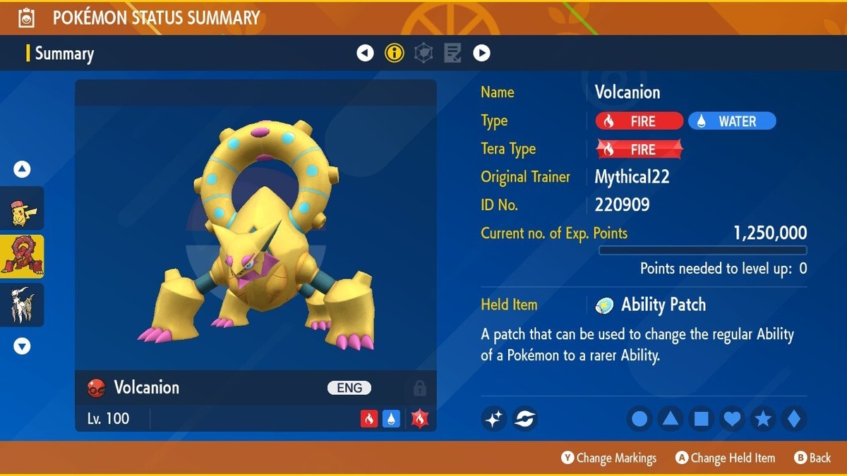 Pokemon Volcanion Sprite