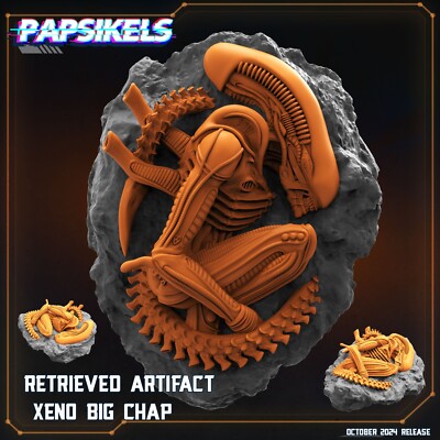 Retrieved Artifact Xeno Big Chap Papsikels Miniature AvP Aliens Romulus ...