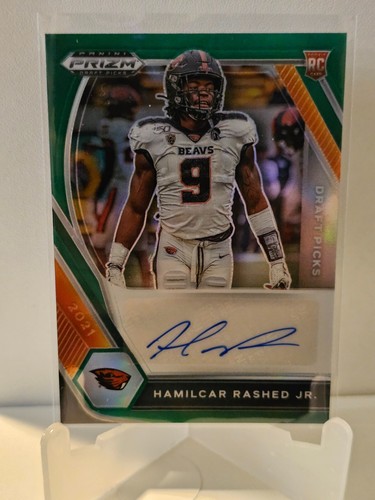 2021 Panini Prizm Draft Picks Hamilcar Rashed Jr. Auto Green | eBay