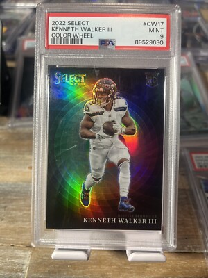 Kenneth Walker lll Rookie Select Case Hit Color Wheel Psa 9 | eBay