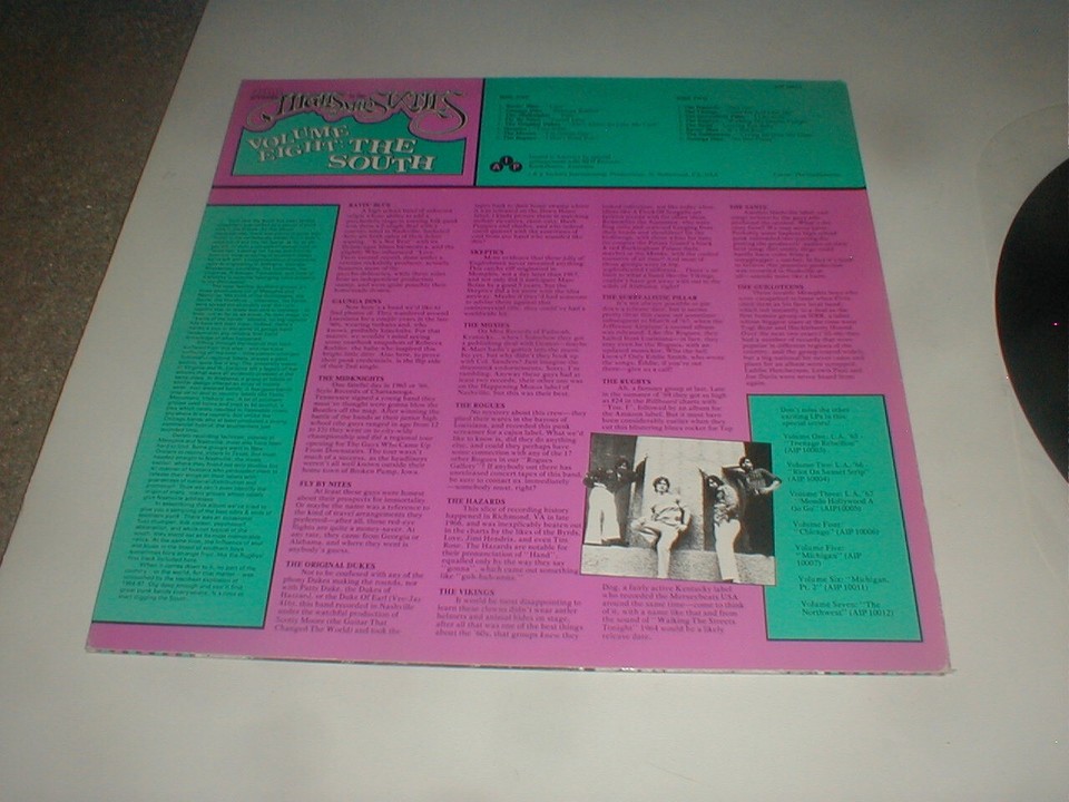 HIGHS In Mid 60's PEBBLES Vol 8 THE SOUTH LP Garage Punk Pop Rock 45's ...