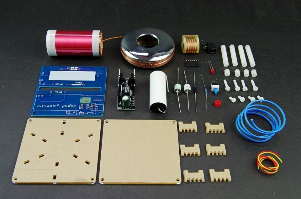 Tiny Tesla Coil DIY Kits HIGH Voltage Spark generator Science ...