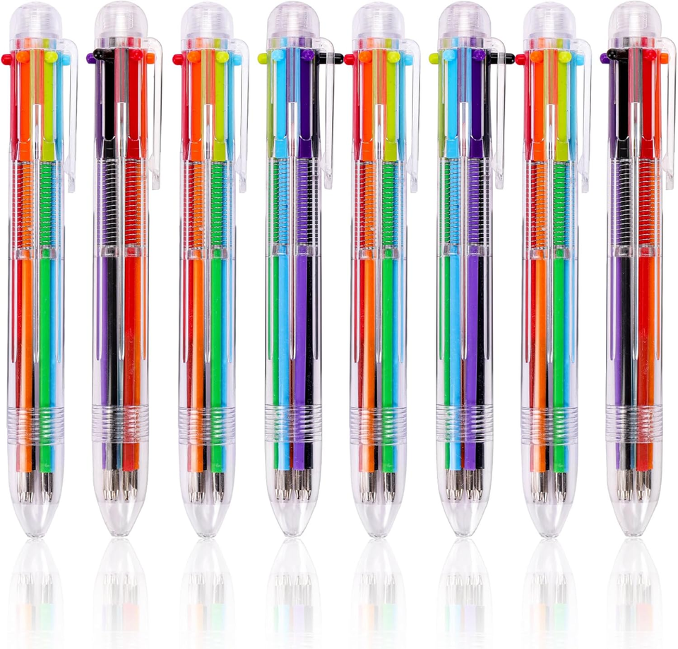 28 Pack Multicolor Pen, 0.5Mm 6-In-1 Multicolor Ballpoint Pens, 6 ...