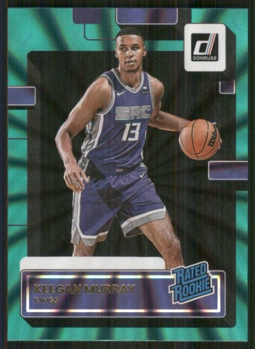 2022-23 Donruss Holo Green Laser #204 Keegan Murray Sacramento Kings ...