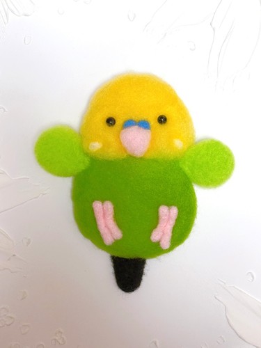 Handmade Wool Felt Parakeet Magnet (Extra-Large Size)【Maide in Japan ...
