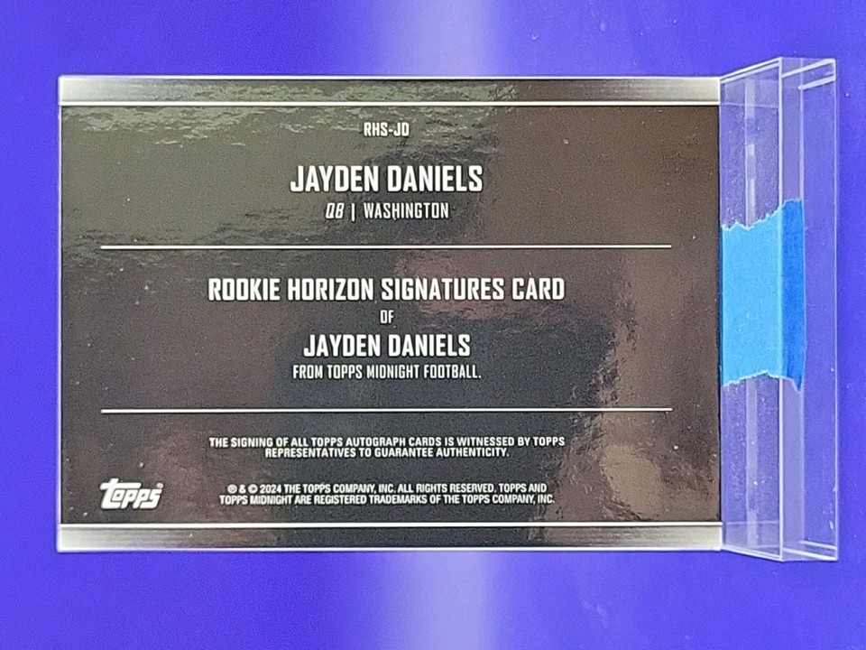 Jayden Daniels 2024 Topps Midnight Rookie Horizontal Signatures 🔥 ...