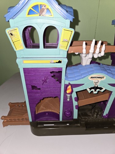 Matchbox Haunted House Hero City Sounds Blue Purple Toy Playset Mattel ...