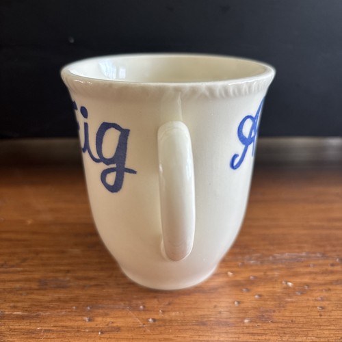 English Ironstone Wood and Sons Country Blue Fig Apple Mug Vintage ...