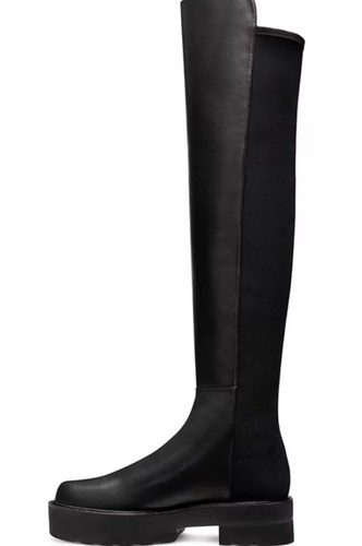 New Stuart Weitzman 5050 Lift Over-The-Knee Boots Size 9 Black | eBay