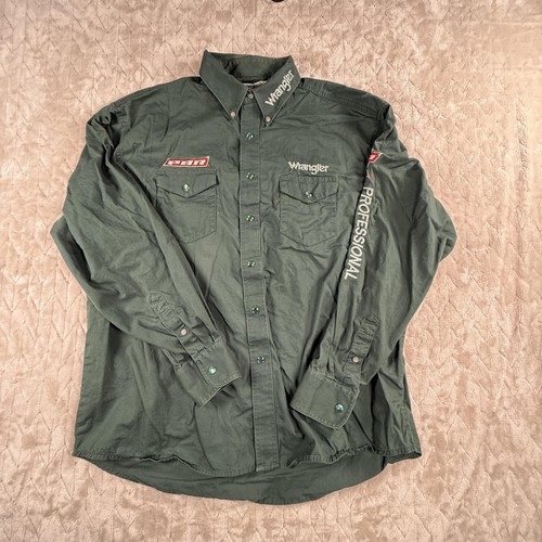 Professional Bull Riders Shirt Mens Large Long Sleeve Rodeo Western ...