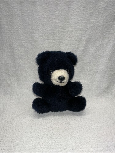 Vintage R. Dakin & Co Mini Black Bear Plush Stuffed Animal Toy Teddy ...