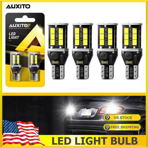 4X LED Backup Lights Reverse Bulbs 921 912 2835 916 922 T15 6000K Xenon ...