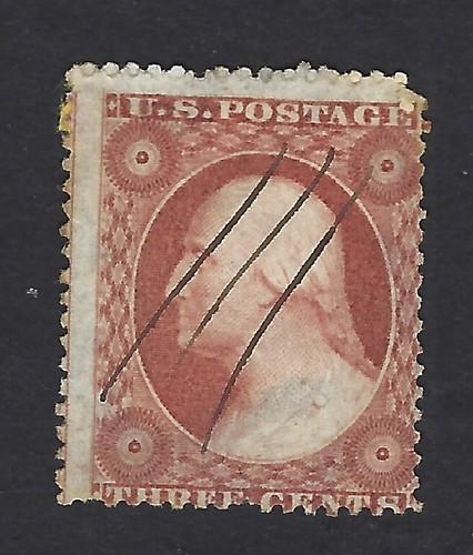 US Stamp, Scott 26, Design of 1851, 3 c Washington, Perf 15, Used | eBay