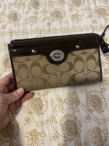COACH wallet organizer jacquard Turn Lock | eBay