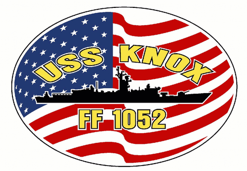 USS KNOX FF 1052 DE 1052 Oval Decal / Sticker Military USN U S Navy S07 ...