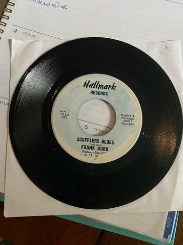 BLUES 45 RPM RECORD - FRANK DURK - HALLMARK XX7 | eBay