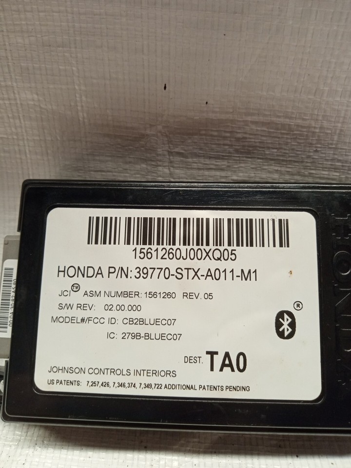 👍2007-2009 Acura MDX HFL HFT Hands Free Link Bluetooth Module 39770-STX ...