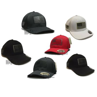 USA American Flexfit Ultrafiber Mesh Cap Tactical Military small US ...