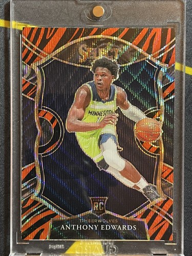 2020-21 Panini Select - Concourse Anthony Edwards #61 Tiger Stripes ...
