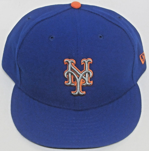 MLB New York Mets Blue Structured Players Alt Road Fitted Hat By New ...