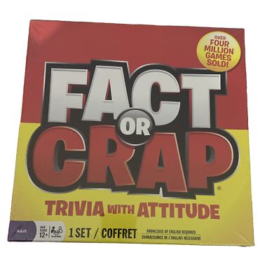 Fact or Crap Board Game Trivia with Attitude 12+ Brand New Factory ...