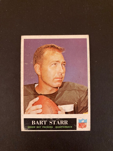 1965 Philadelphia Set Break-BART STARR Football Card#81 id#9 Packers ...