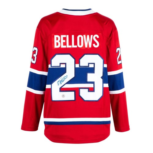 Brian Bellows Signed Montreal Canadiens Red Fanatics Breakaway Jersey ...