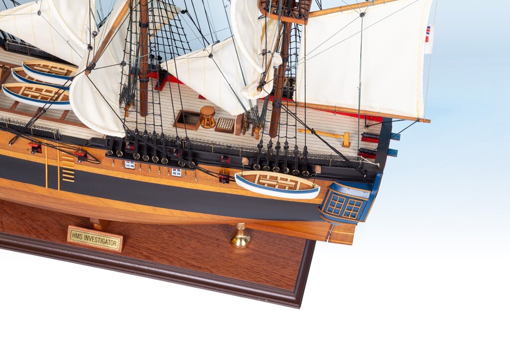 SEACRAFT GALLERY 90cm HMS Investigator Wooden Model Ship Boat (Matthew ...