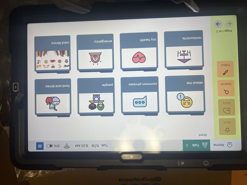 2025 Lingraphica Speech Assistant stoke tablet aphasia dysarthia ...