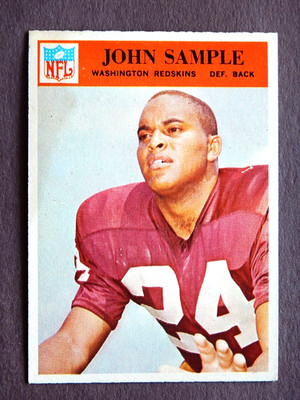John Sample #191 Philadelphia 1966 Football Card (Washington Redskins ...