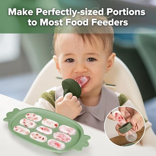 Baby Popsicle Mold Food Maker Baking Teething Freezer Tray BPA cooking ...