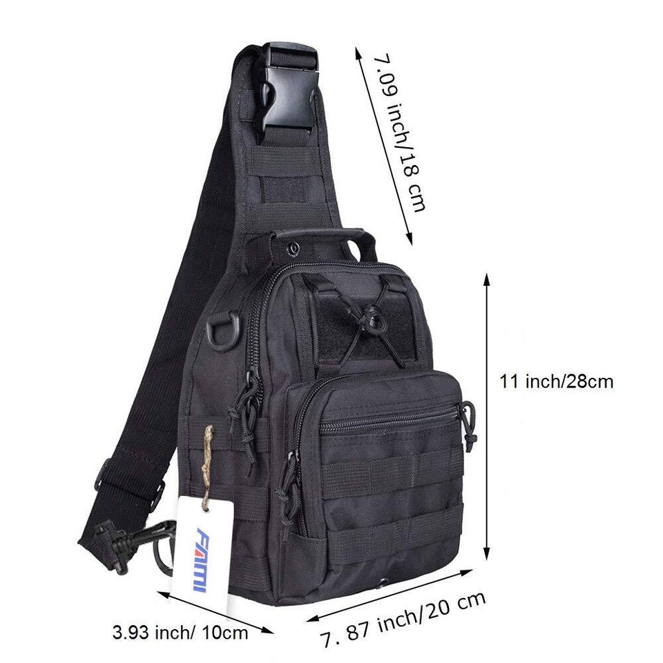 Outdoor Tactical Bag Backpack, Military Sport Sling Shoulder Tactical ...
