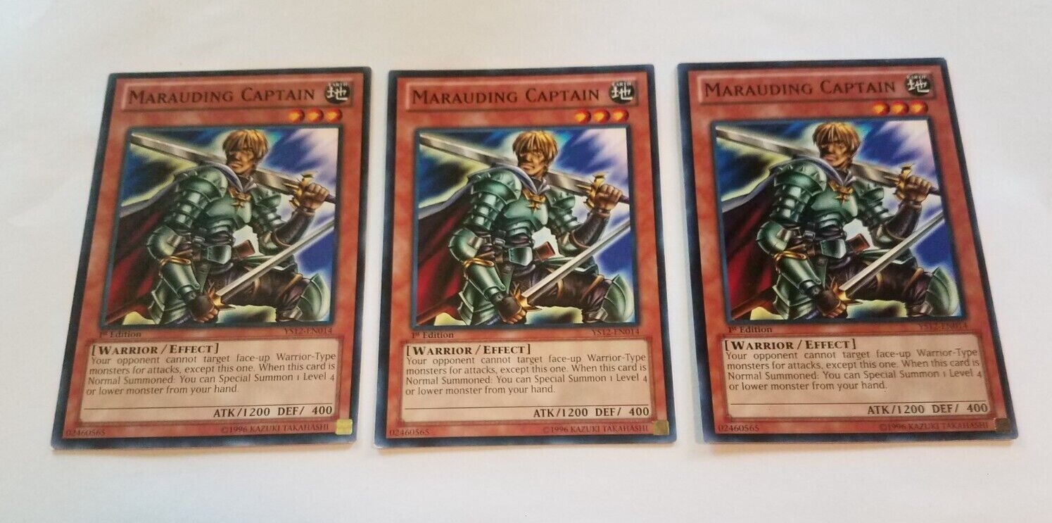 3X Marauding Captain YS12-EN014 - 1st - Yugioh Yu Gi Oh! 3 Playset | eBay