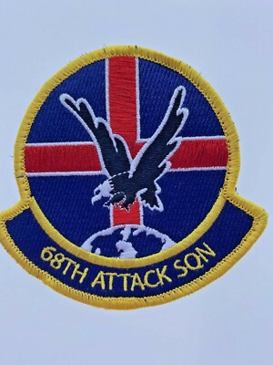 NEW-68TH ATTACK SQUADRON PATCH - 3.5" - HOOK BACK | eBay