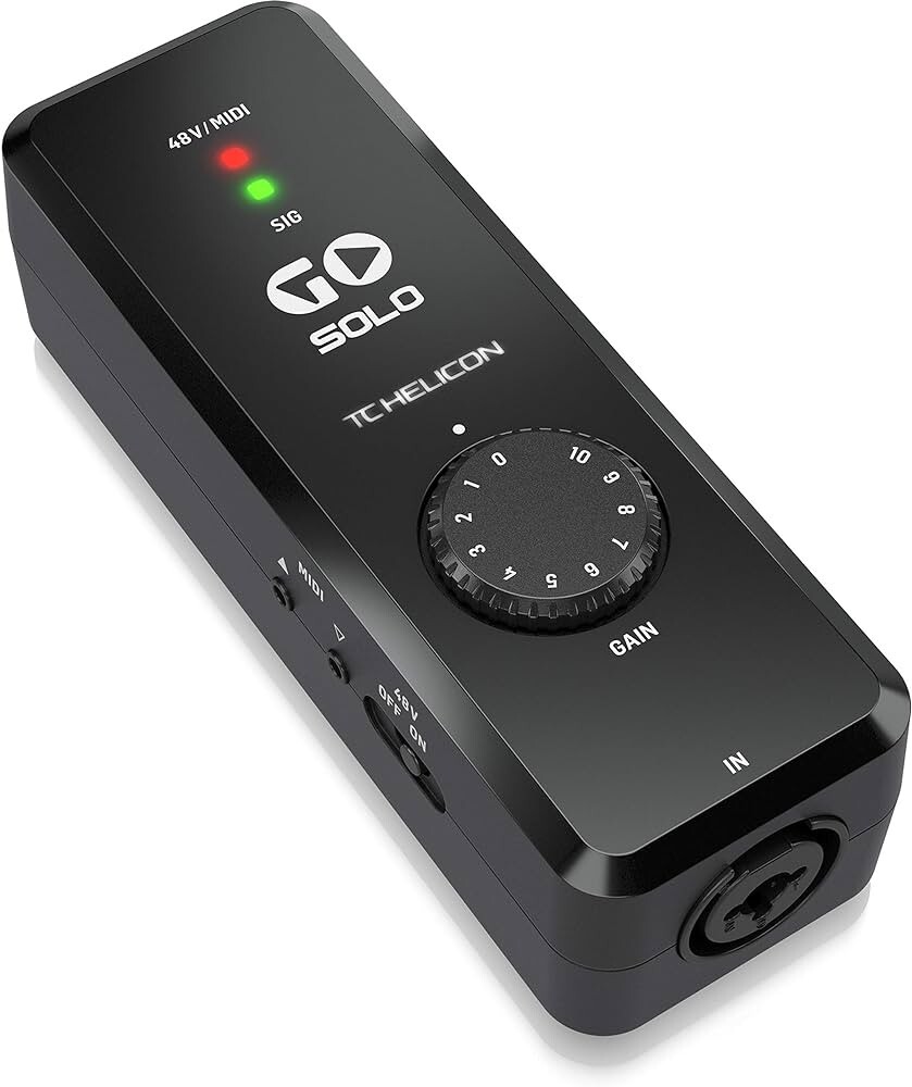 TC Helicon GO SOLO High-Definition Audio/MIDI Interface
