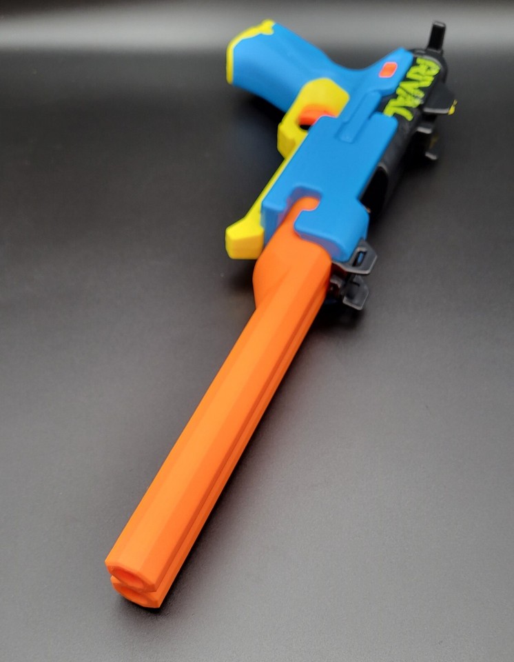 Double Barrel Mod For Nerf Rival Fate Blaster InLine Clip -6 Round 12 ...